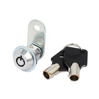Unique BargainsDrawer Cabinet Metal Cylinder Security Cam Lock Silver ...