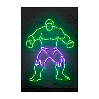 Hulk Digital Cartoon Comics Neon TV Movies Art Print/Poster - Bed Bath ...