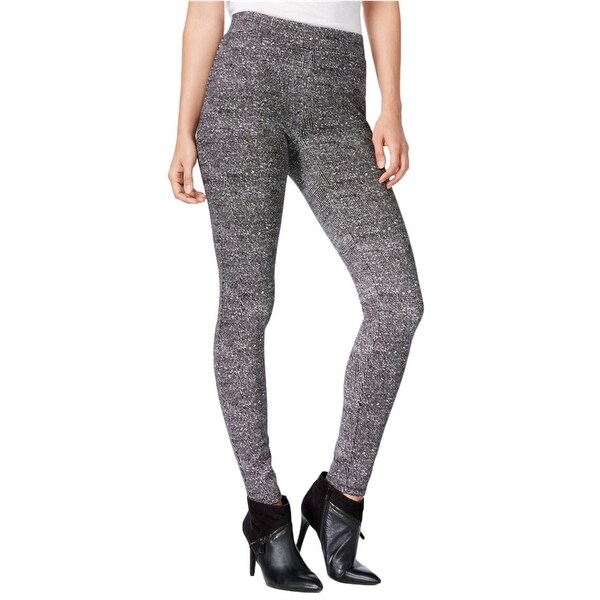 Shop bar III Womens Printed Casual Leggings, Black, XX-Small - Free ...