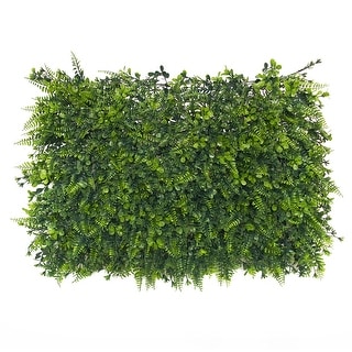 Set of 4 Artificial Fern Swedish Ivy Mixed Leaf Greenery Wall Panel ...