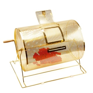 GSE™ Large Brass Raffle Ticket Drum - Holds 10,000 Tickets or 300 Ping ...