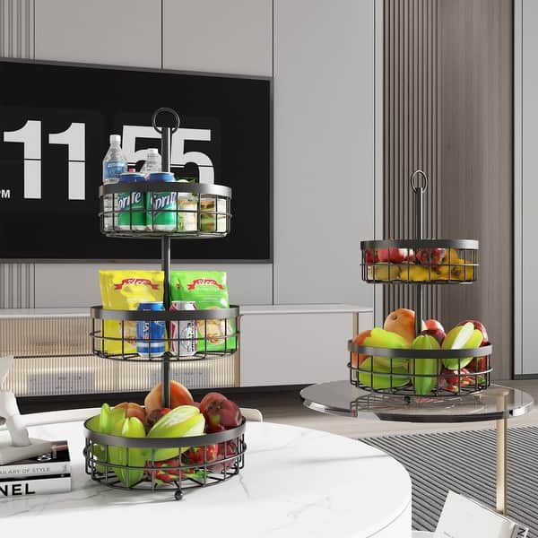 black vegetable basket