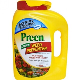 Preen 24-64415 Garden Weed Preventer Canister with Power Spreader, 6.25 ...
