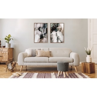 Sylvie Beaded Contour Flow I and II Framed Canvas Set by Amy Lighthall ...