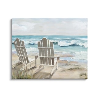 Stupell Serene Beach Scene Canvas Wall Art Design by Carson Lyons - Bed ...