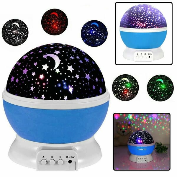Rotating LED Star Projector Night Light - Bed Bath & Beyond - 40006814