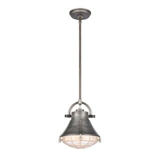 Elk Home Urbanite Weathered Zinc With Glass Diffuser 1 Light Pendant ...