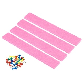 4Pcs Felt Bulletin Board Bar Strip Self Adhesive Wall Pin Board Push ...