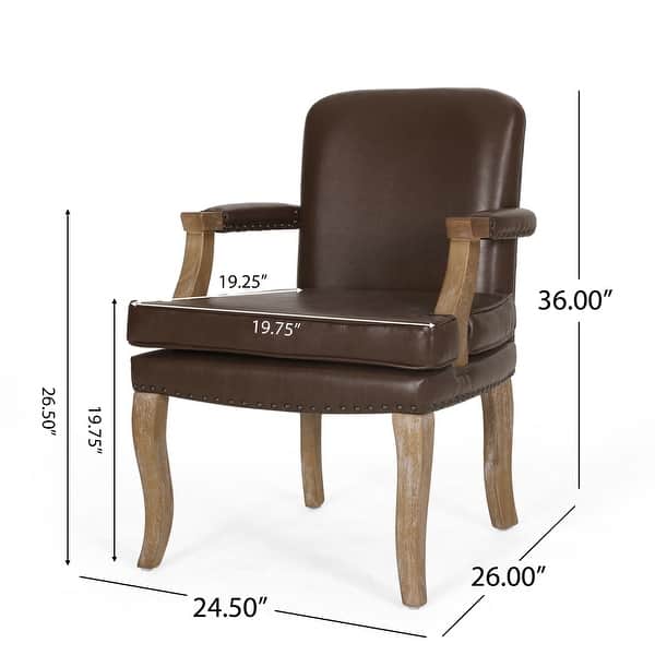 Drouin Upholstered Dining Arm Chair with Nailhead Trim by Christopher ...