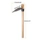 Single Head Sharp Hoe 16" Garden Hoe Tools with Wooden Handle - Black ...