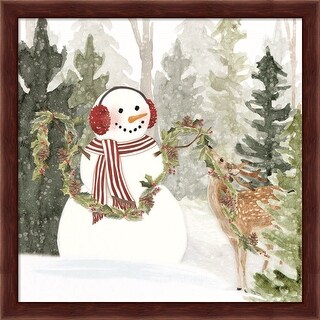Tara Reed 'Christmas in the Woods I' Framed Art - Bed Bath & Beyond ...