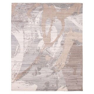 ECARPETGALLERY Hand-knotted Alma Grey Wool Rug - 7'11 x 9'9 - Bed Bath ...