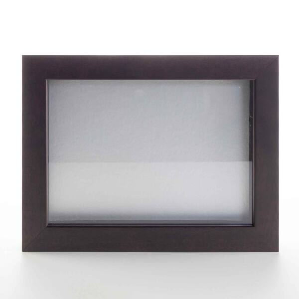 Dark Brown 20x20 Wood Shadow Box with Silver Acid-Free Backing - With 5 ...
