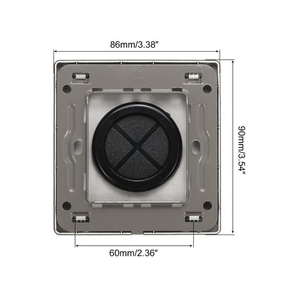 Grommet Wall Plate PC Wall Panel with 1.5 Inch Rubber Cable Through ...