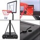 Portable Pool Basketball Hoop,45" - 53" Adjustable Height - Overstock ...