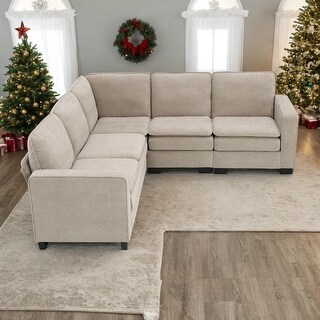 L-shaped Sectional Sofa/5 seat Cloud Corner Couch - Bed Bath & Beyond ...