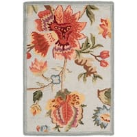 SAFAVIEH Handmade Chelsea Hali French Country Floral Scroll Wool Rug ...
