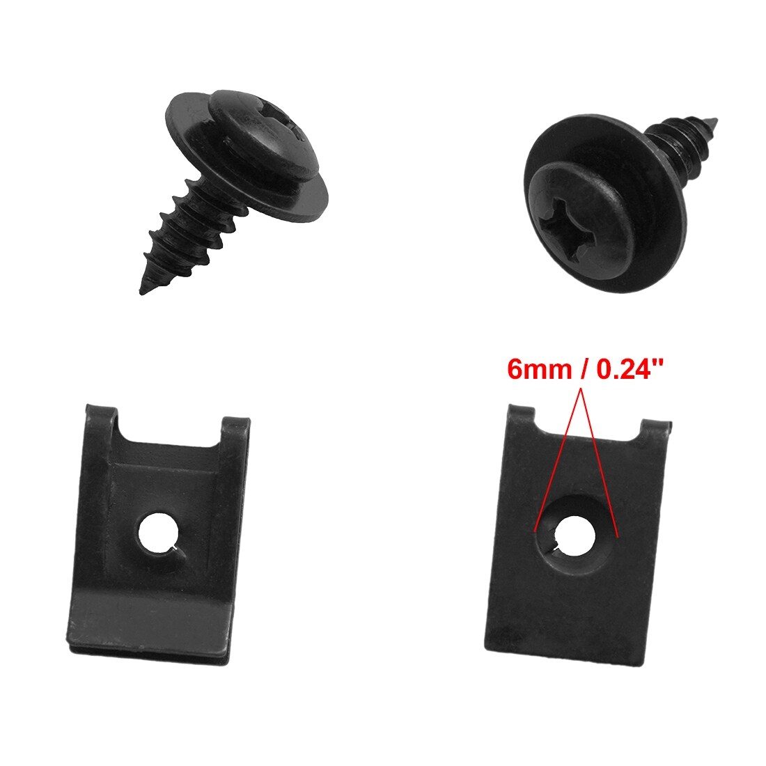 plastic spring u clips