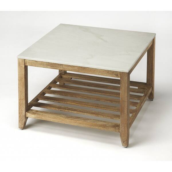 Marble Bunching Coffee Table - 24' x 24' x 18' - Bed Bath & Beyond ...
