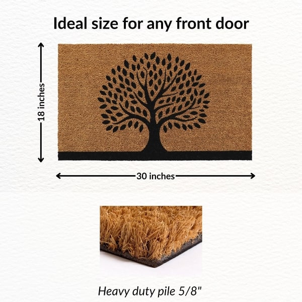 Tree of Life Coir Doormat 30x18 Inches - Bed Bath & Beyond - 43693861