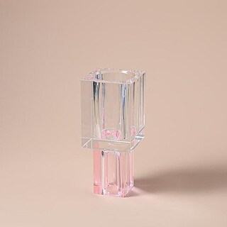 Square Vase Crystal Colored Base - Bed Bath & Beyond - 40012327