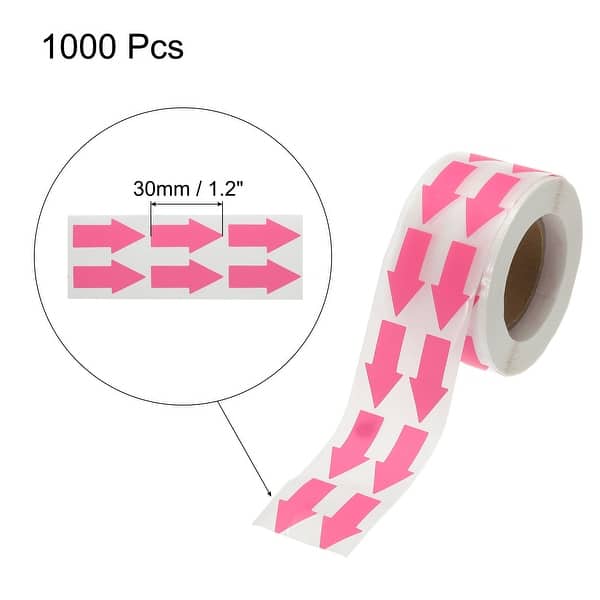 1 Roll Arrow Sticker Labels 0.6x1.2 Inch Adhesive Arrow Shape Signs - 1 ...