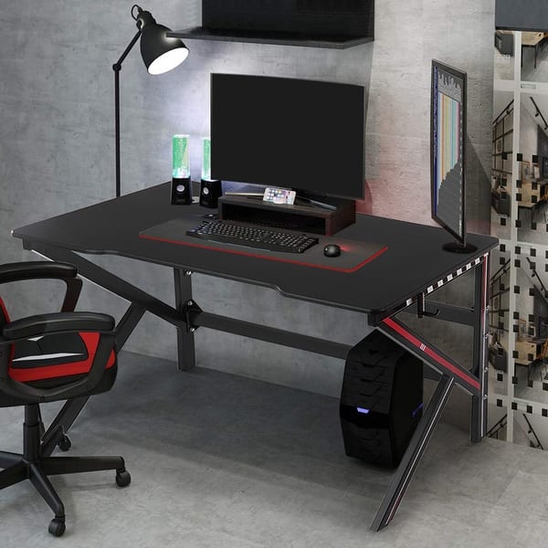 Gaming Computer Desk PC Workstation Table Gamer Streamer Coder ...