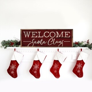 Welcome Santa Claus Red - Bed Bath & Beyond - 42707382