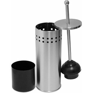 Toilet Plunger with Concealed Holder, Durable Plunger for Toilet, Long ...
