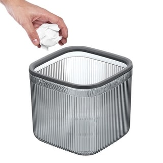 Small Desktop Trash Can with Open Top, Compact Mini Wastebasket Garbage ...