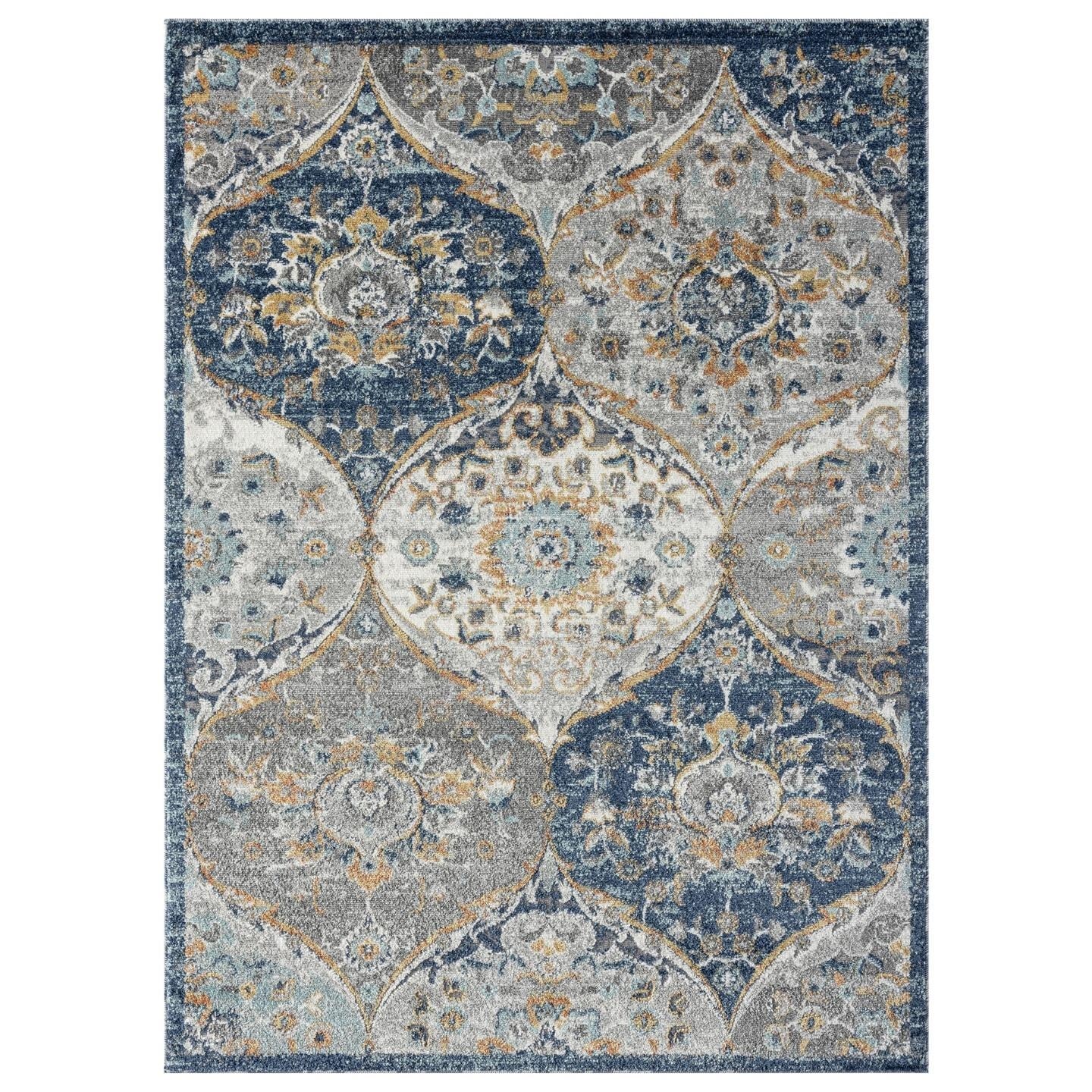 Rug Branch Savannah Modern Area Rug and Runner, Blue - Bed Bath ...