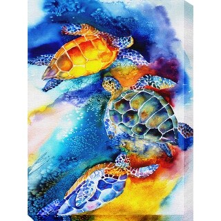 Turtle Play Indoor/Outdoor Art - Multi-color - On Sale - Bed Bath ...