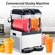 Commercial Slushy Machine, 24L/6.4 Gal, Self-Cleaning, for Margaritas ...