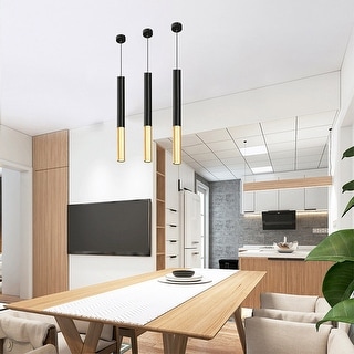 Chandelier Tube Light Living Room LED Pendant Light Hanging Ceiling ...