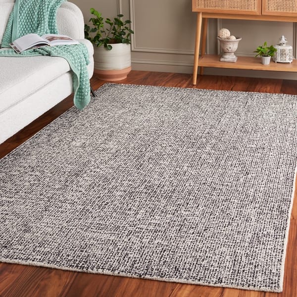 SAFAVIEH Handmade Ebony Carminda Modern Wool Rug - Bed Bath & Beyond ...