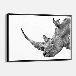 Black Rhinoceros Wall Art Canvas 4042 - Bed Bath & Beyond - 39913239