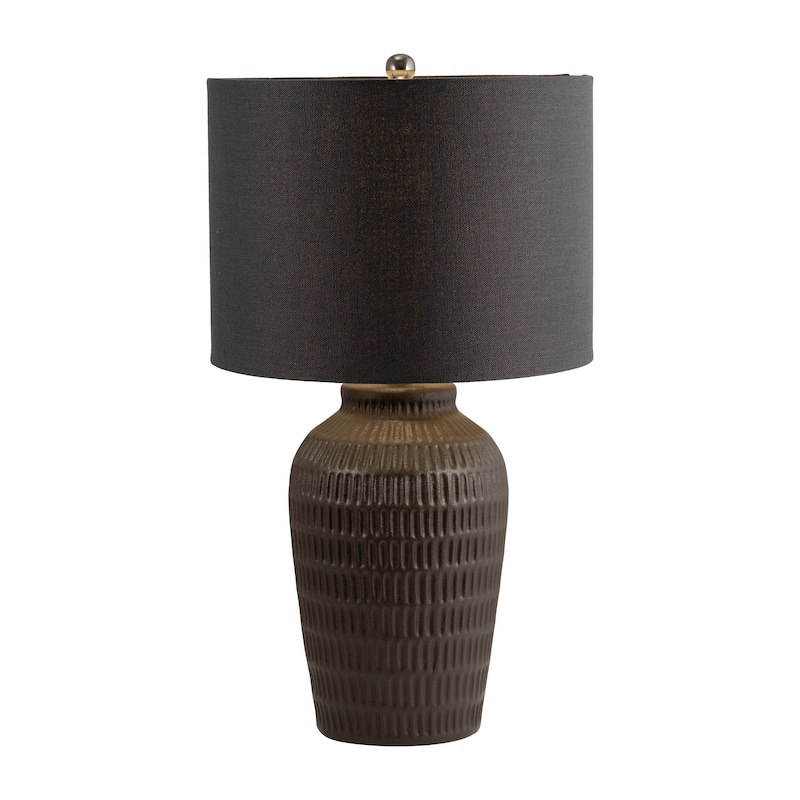 Sagebrook Home Neutral Textured Modern Ceramic Dimpled Table Lamp ...
