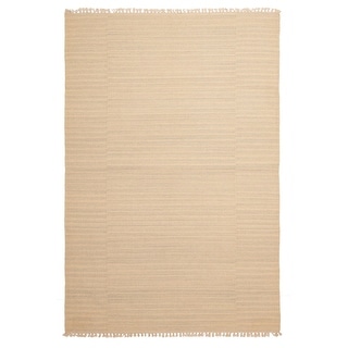 ECARPETGALLERY Flat-Weave Boho Khaki Wool Kilim - 5'1 x 7'4 - Bed Bath ...