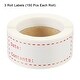 3 Roll 1x3 Inch Food Storage Labels Adhesive Paper Marker Stickers Red ...