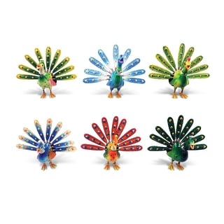 CoTa Global Elegant Peacock Refrigerator Bobble Magnets Set of 6 - Bed ...