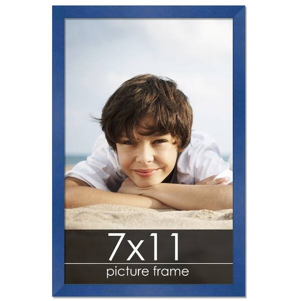 7x11 Contemporary Complete Wood Picture Frame with UV Acrylic, Foam ...