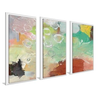 "Summer Rising III Crop" Print on Floating Canvas Set of 3 - Bed Bath ...