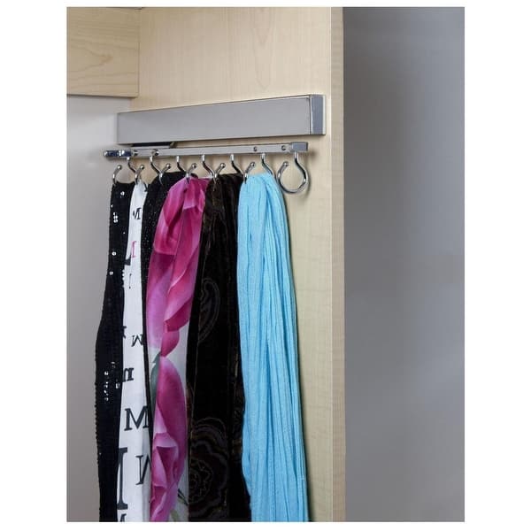 Rev-A-Shelf Sidelines 13-3/4 Inch Pull Out Scarf Rack - Bed Bath ...