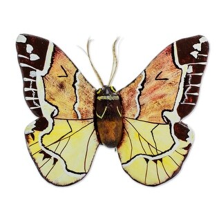 Handmade Ceramic sculpture 'False Sphinx Moth' (Guatemala) - 23 x 21 x ...