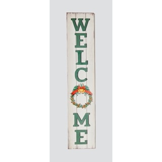 40" Wood Holiday Welcome Sign - Bed Bath & Beyond - 38426055