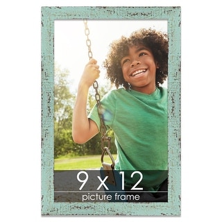 9x12 Shabby Chic / Farmhouse Green Wood Picture Frame - UV Acrylic ...