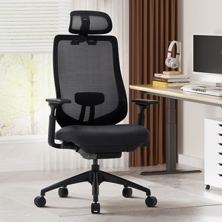 Ergonomic Office Chair, Mesh High Back, 4D Arms, Lumbar Support, Tilt ...