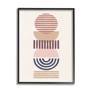 Stupell Rising Sun Abstract Striped Pattern Shapes Geometric Desert ...