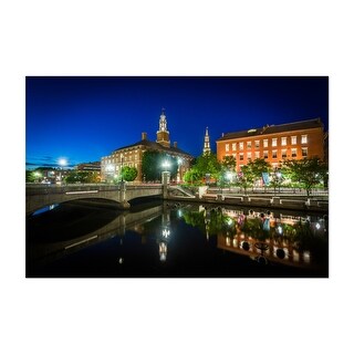 Providence Rhode Island Historic Riverfront Skyline Art Print/Poster ...