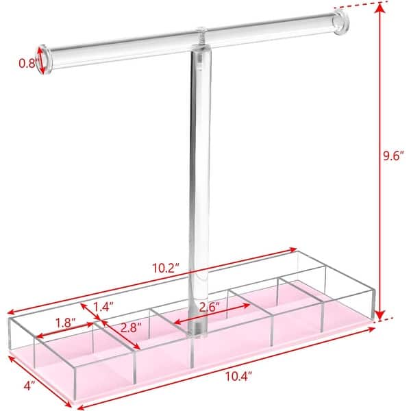 Acrylic Jewelry T-bar Display - Bed Bath & Beyond - 37424843